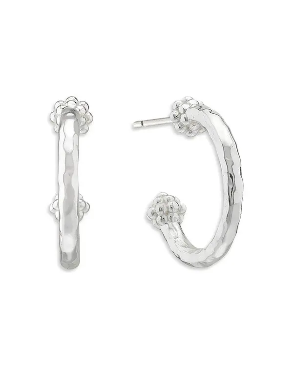 CAPUCINE DE WULF Berry Slice Small Hoop Earrings - Silver