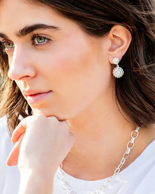 CAPUCINE DE WULF Drop Earrings - Silver
