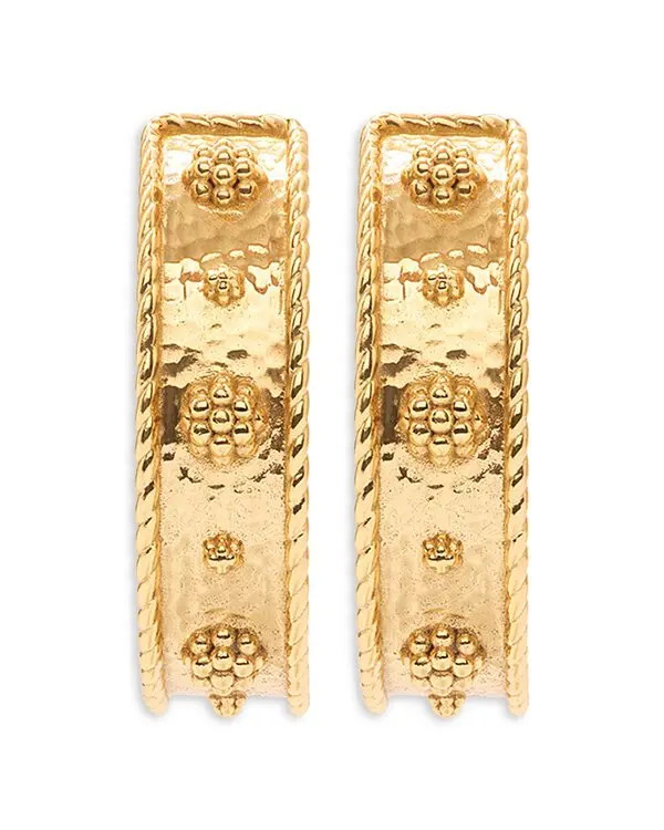 CAPUCINE DE WULF Classic Hoop Earrings - Gold