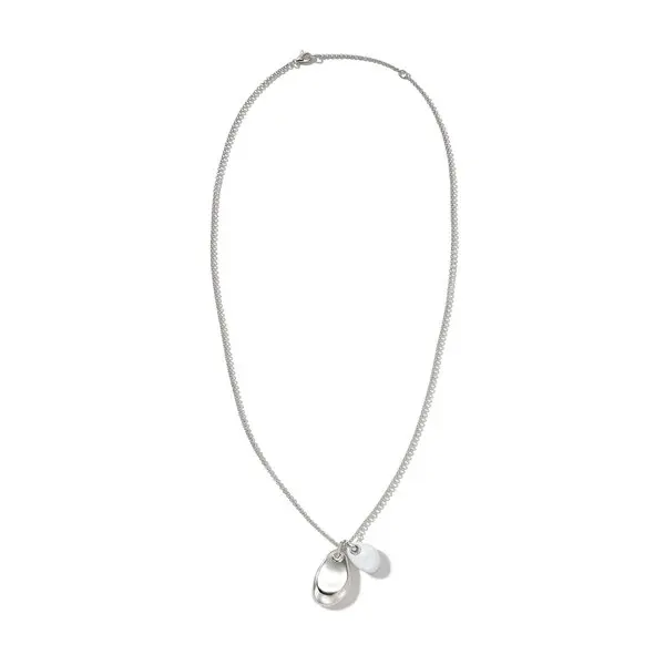 John Hardy Pebble Duo Necklace Diamonds