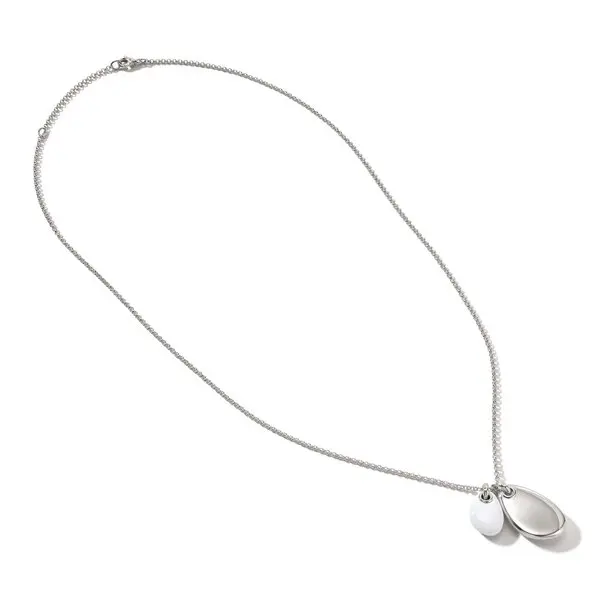 John Hardy Pebble Duo Necklace Diamonds