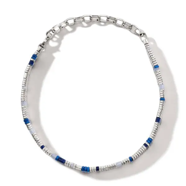 John Hardy Sterling Colorblock Choker Necklace