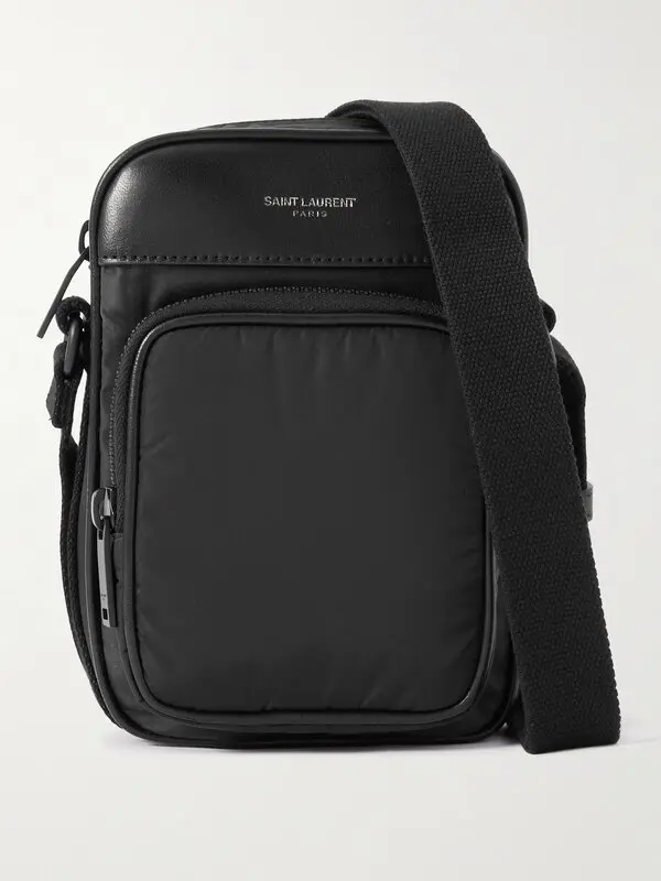 Saint Laurent City Mini Logo-print Camera Bag - Black