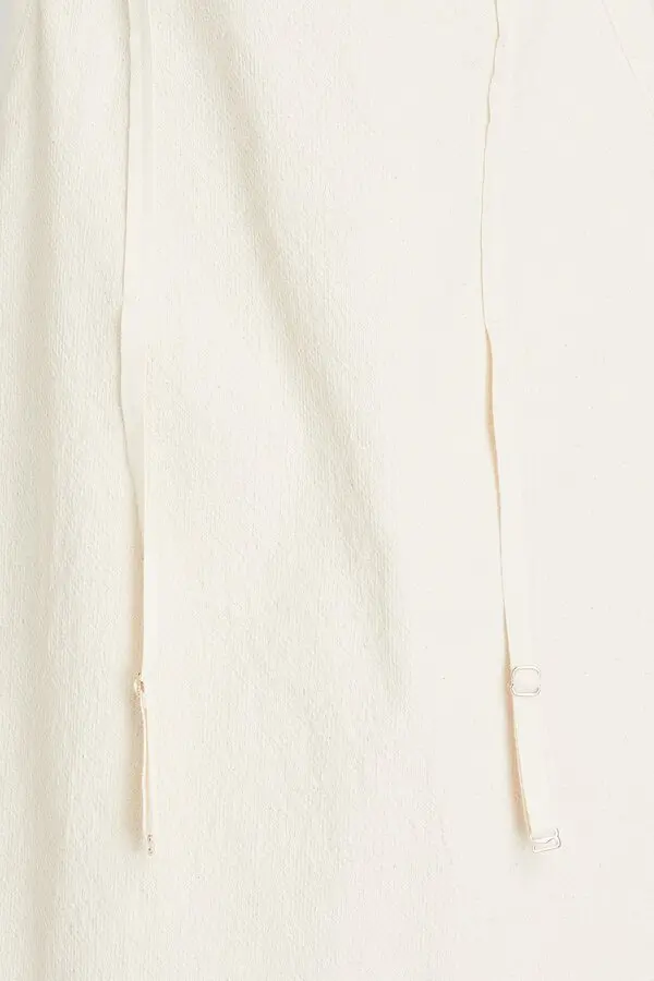 Jacquemus Crema Twisted Cotton-piqué Dress