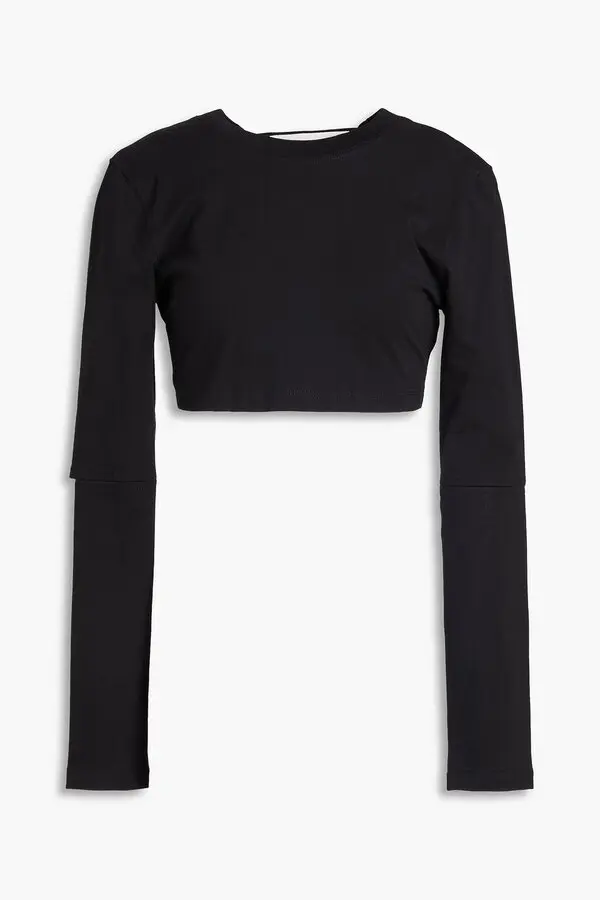 Jacquemus Piccola Cropped Top - Black