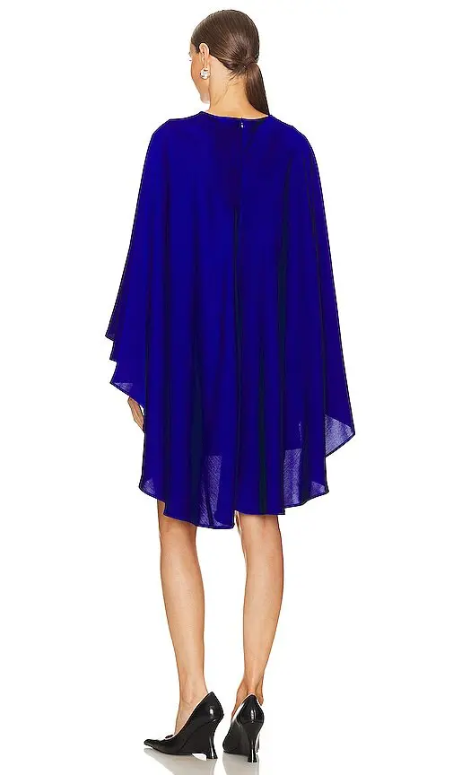 royal blue cape dress The Heeled Ballet Blue | Italian Suede Block Heel main image 1