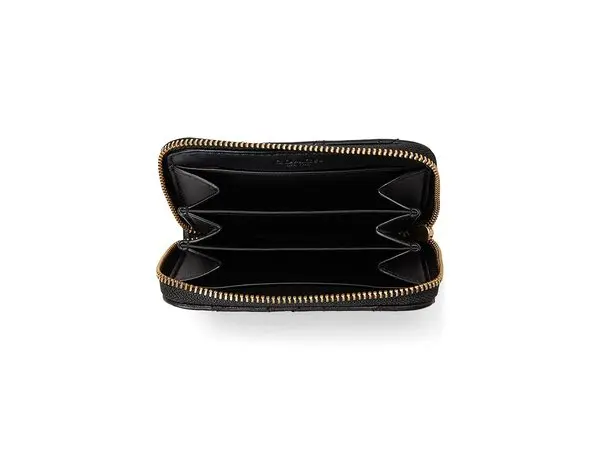 COACH Small Zip Around Card Case Wallet Handbags - Black