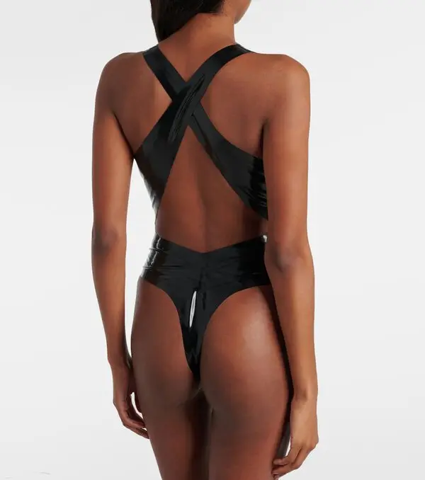 AlaïA Latex Bodysuit - Black | Editorialist