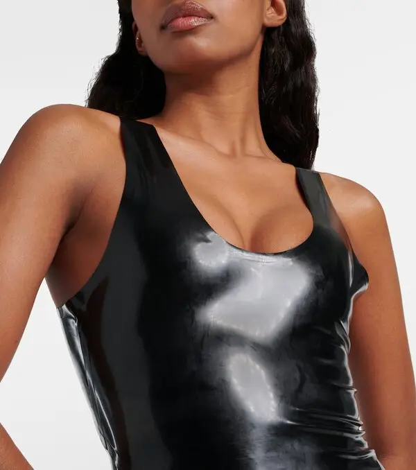AlaïA Latex Bodysuit - Black | Editorialist