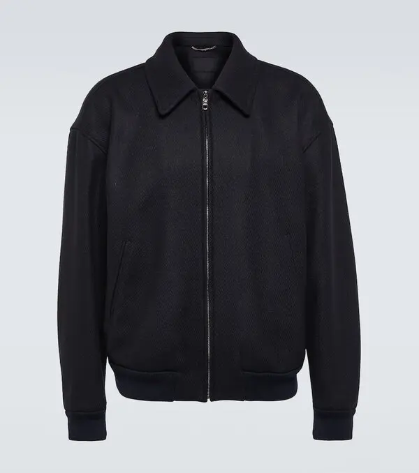 Dolce & Gabbana Wool-blend Bomber Jacket