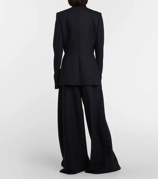 Khaite Samuel Wool-blend Jacket - Blue