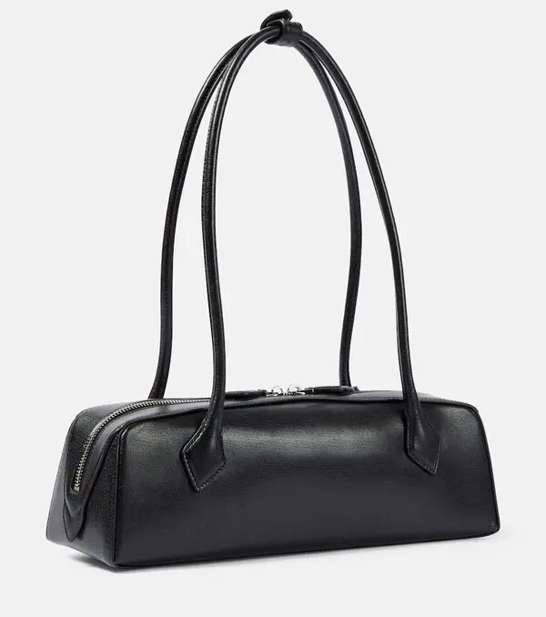 Alaïa Le Teckel Leather Shoulder Bag - Black