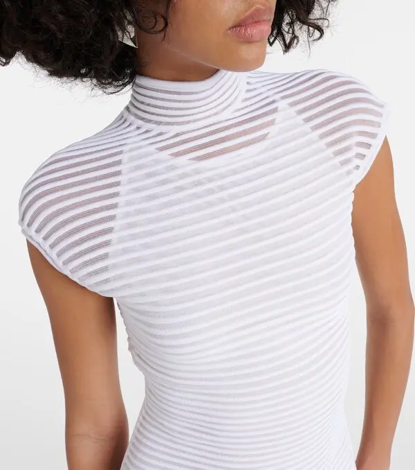 Alaïa Striped Minidress