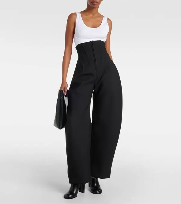 Alaïa Babylone Leather Mules