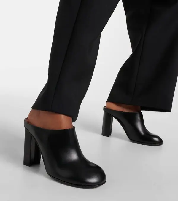 Alaïa Babylone Leather Mules