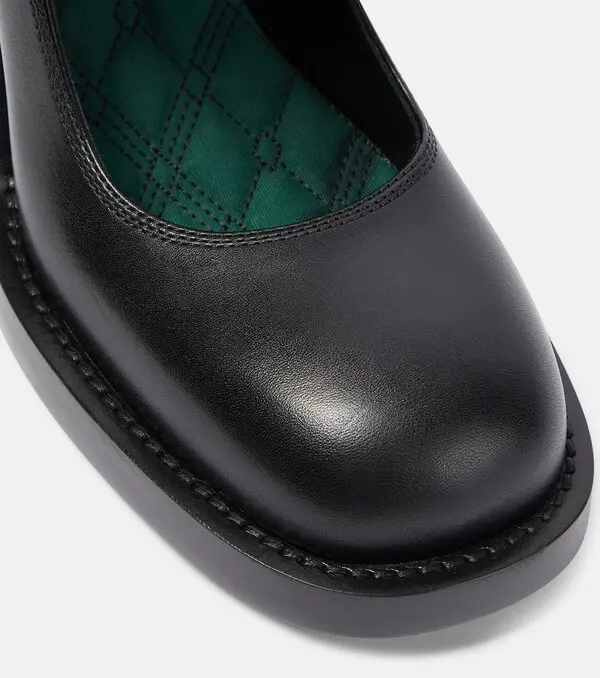 Burberry Leather Pumps With Buckle Fastening