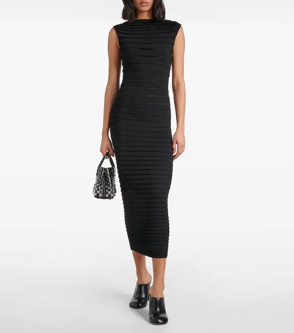 Alaïa Ribbed Midi Dress
