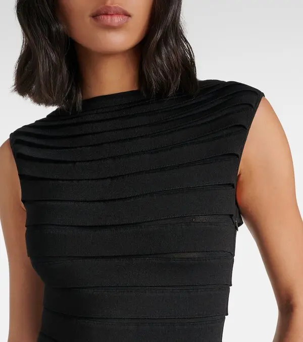 Alaïa Ribbed Midi Dress