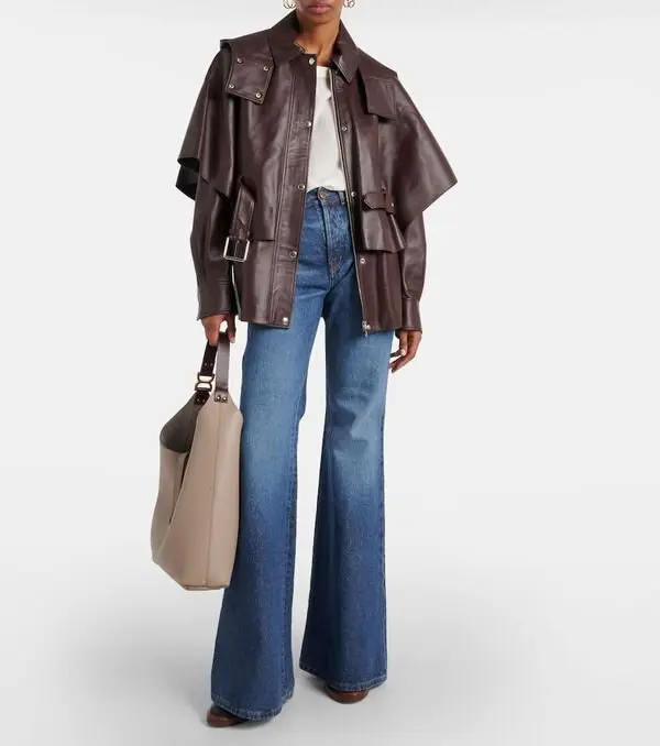 Chloé Layered Leather Jacket