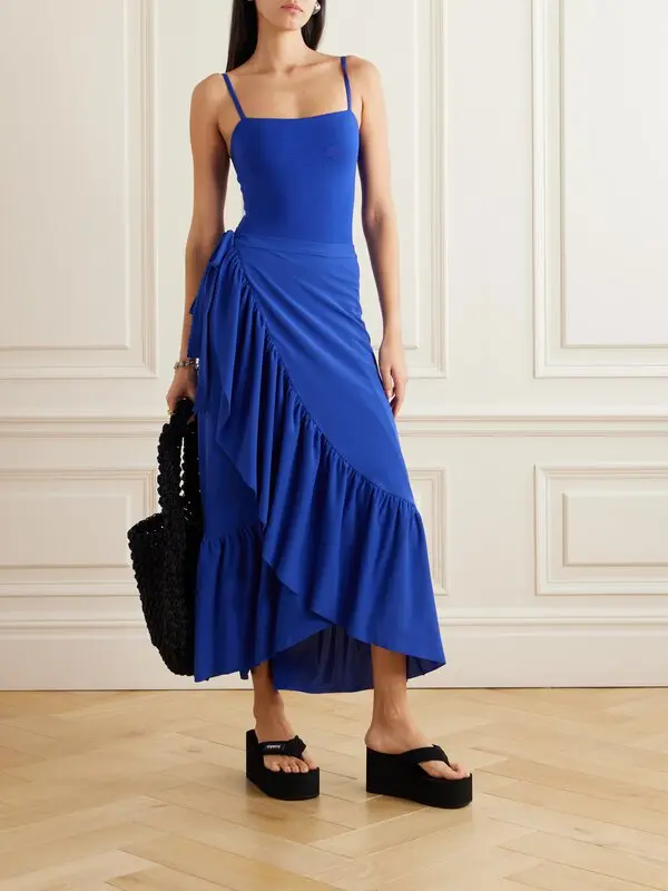 ERES Les Essentiels Julia Ruffled Pareo - Blue