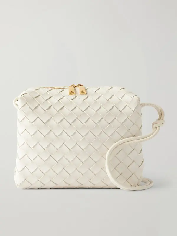 Bottega Veneta Small Drop Loop Crossbody Bag - White