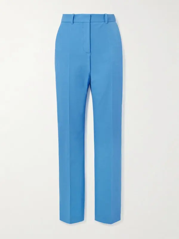 JOSEPH Coleman Gabardine Trousers - Blue