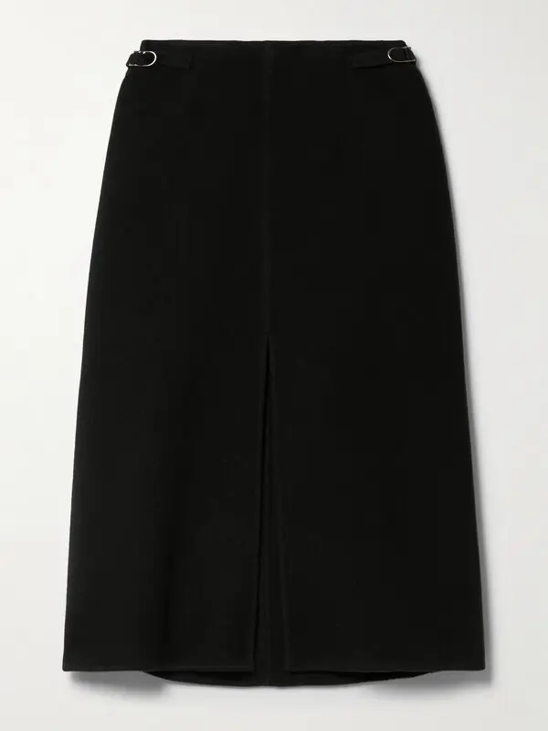 Gabriela Hearst Morelos Cashmere-felt Midi Skirt
