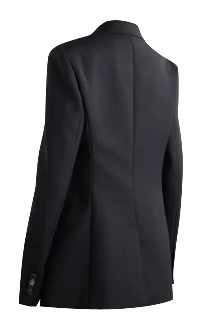 Gabriela Hearst Angela Wool-crepe Blazer - Black