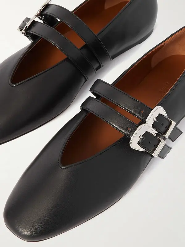 Le Monde Beryl Claudia Leather Mary-jane Ballet Flats