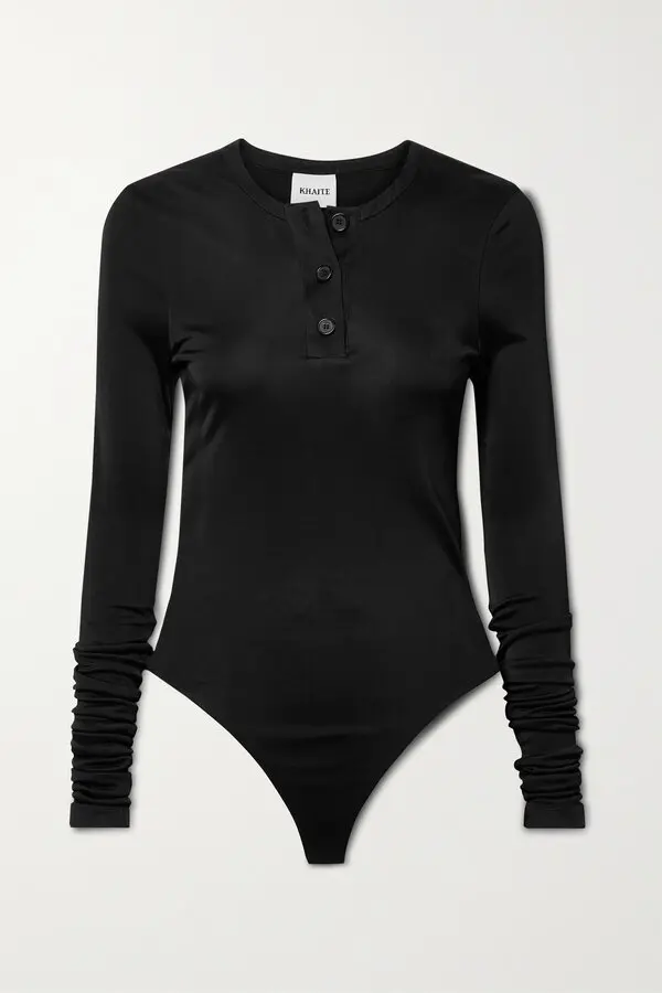 Khaite Janelle Stretch-jersey Bodysuit - Black