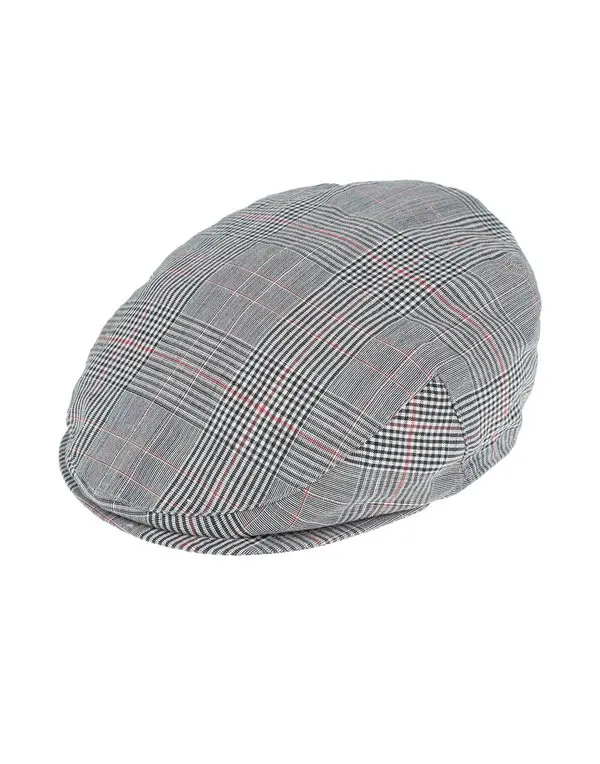 Borsalino Virgin Wool And Linen Flat Cap - Black