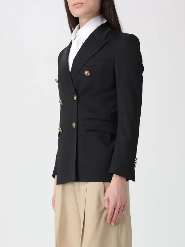 GOLDEN GOOSE Double Breasted Jacket With Notched Lapel - Black