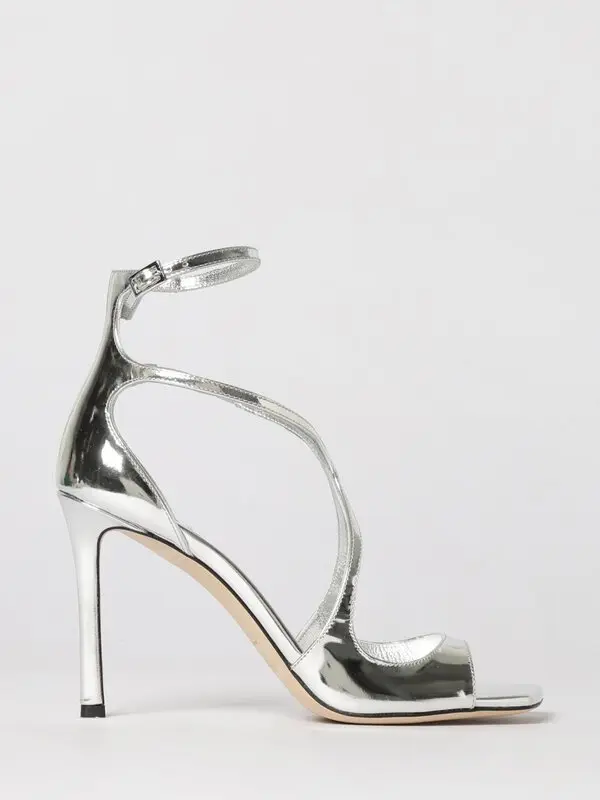 JIMMY CHOO Heeled Sandal - Silver