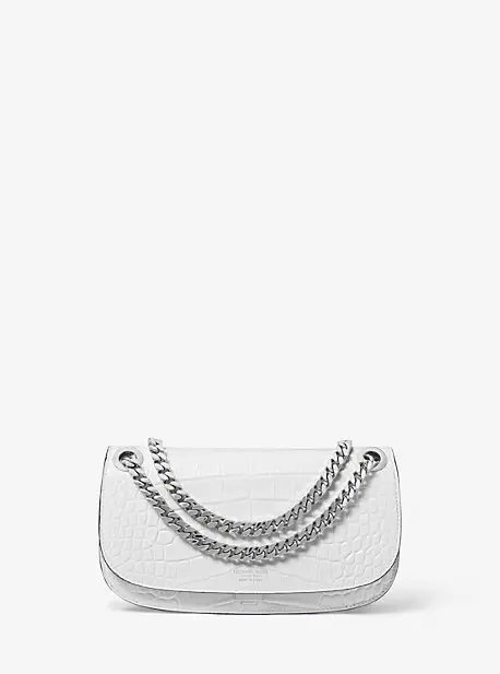 Michael Kors Christie Embossed Leather Envelope Bag