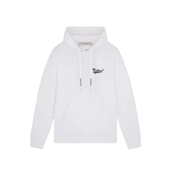 GOLDEN GOOSE Journey Hoodie Sweatshirt - White