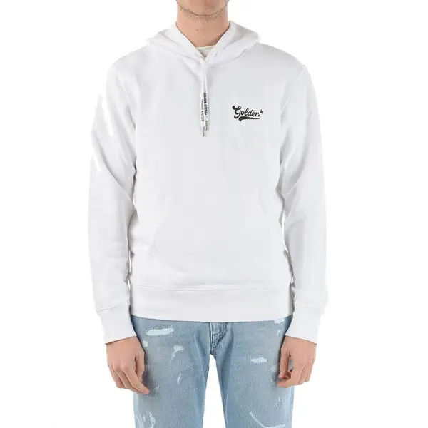 GOLDEN GOOSE Journey Hoodie Sweatshirt - White