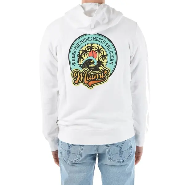GOLDEN GOOSE Journey Hoodie Sweatshirt - White