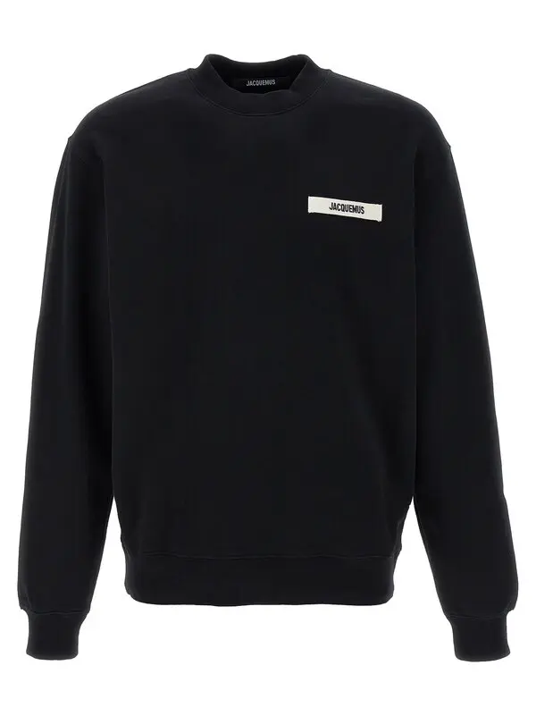 Jacquemus Le Sweatshirt Gros Grain - Black