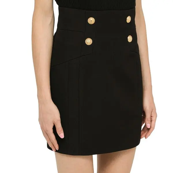 Balmain Mini Skirt - Black