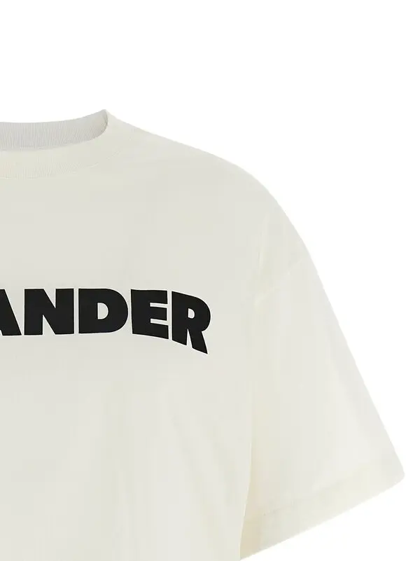 JIL SANDER T-shirt With Logo - White/black