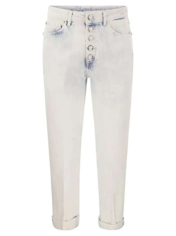DONDUP Koons Loose Jeans With Jewelled Buttons