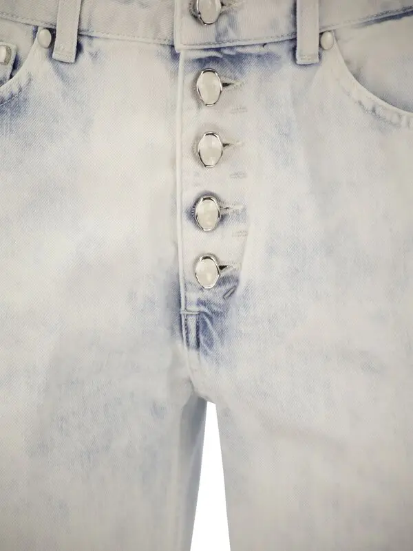 DONDUP Koons Loose Jeans With Jewelled Buttons