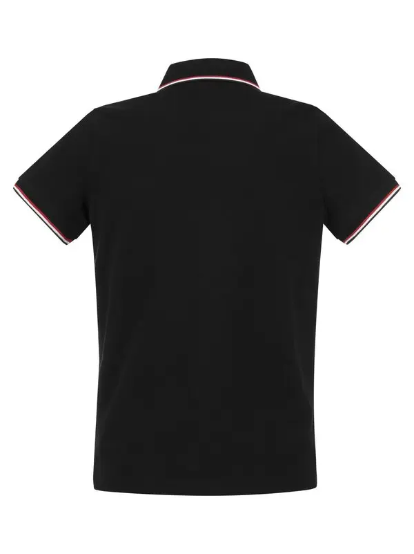 Moncler Polo Shirt With Iconic Felt