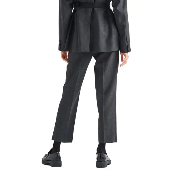 Prada Virgin Wool Pants - Gray