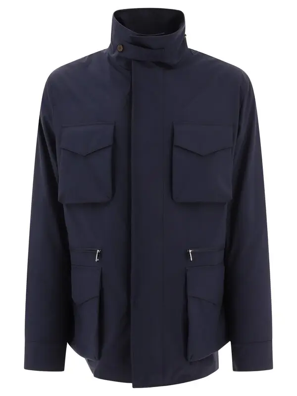 Dolce & Gabbana Technical Fabric Safari Jacket - Blue