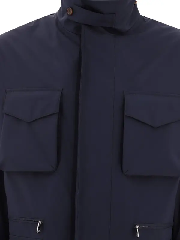 Dolce & Gabbana Technical Fabric Safari Jacket - Blue