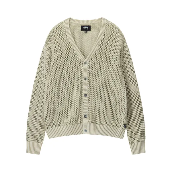 StÜssy Loose Gauge Cardigan - Cream
