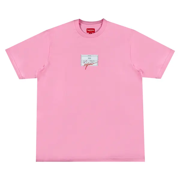 Supreme Signature Label Short-sleeve Top - Pink