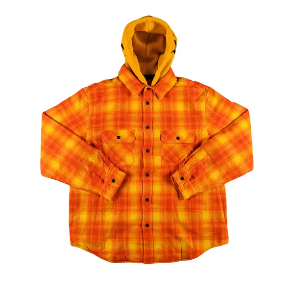 Supreme Hooded Flannel Zip Up Shirt