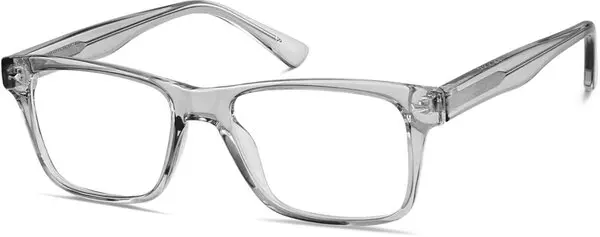 Zenni Sporty Rectangle Eyeglasses Plastic Full Rim Frame - Mist